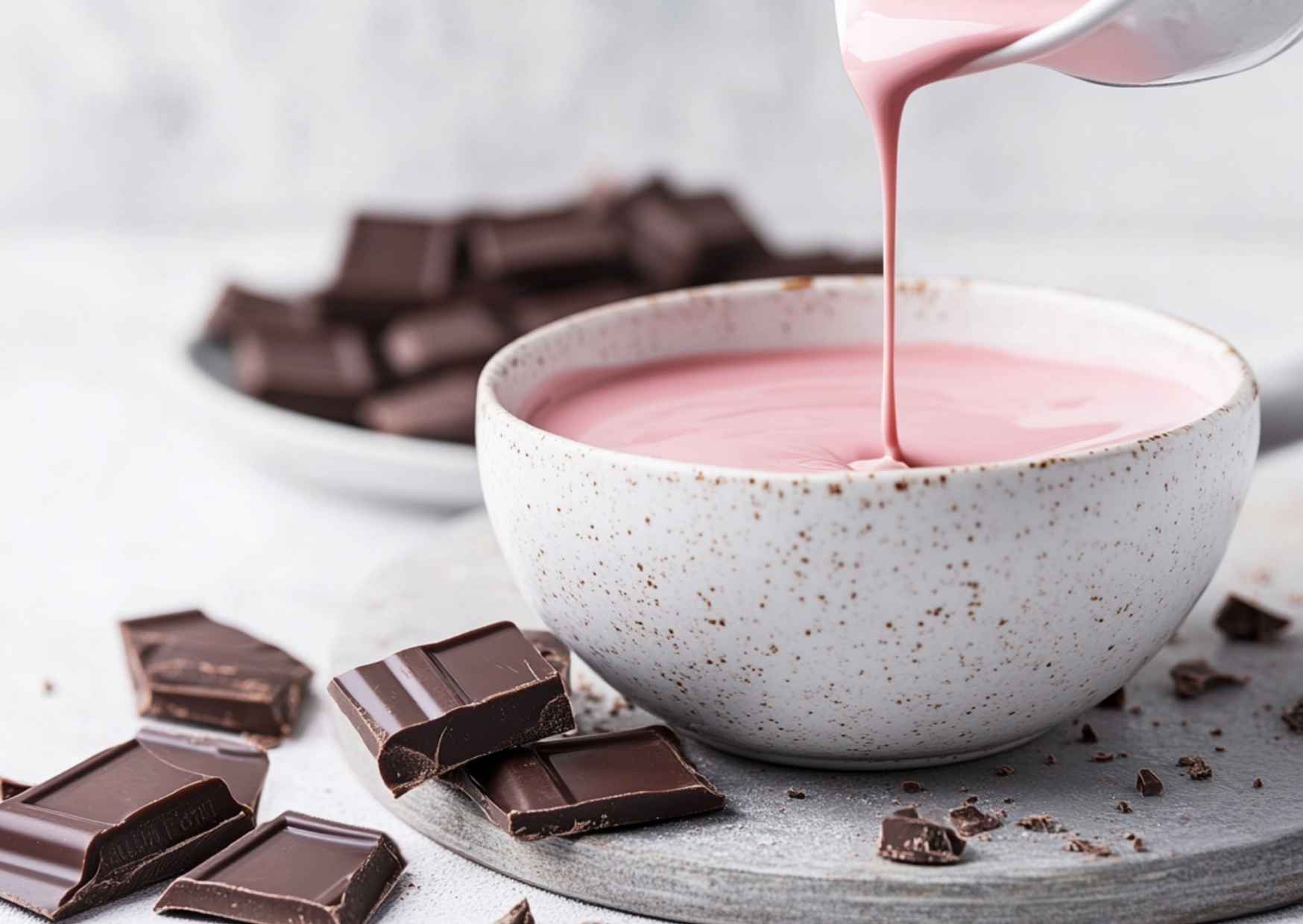 Zelfgemaakte roze chocolade Coulis: een kleurrijke en unieke zachtheid voor je Ninja Creami ice ...