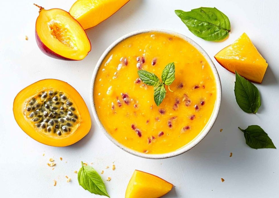 Mango Passion Fruit Coulis for Ninja Creami Ice Cream Ice Creami