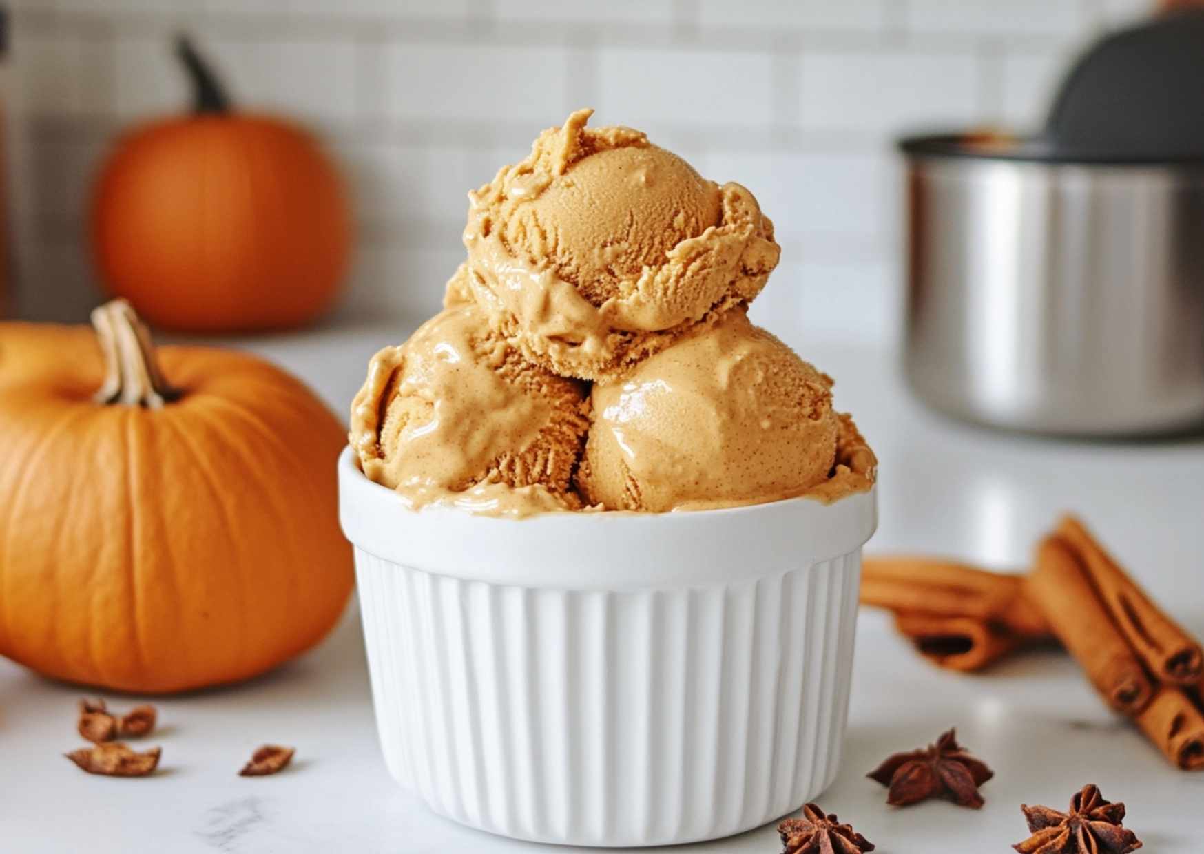 Pumpkin Spice Ice Cream: En krydret sødme til efteråret med din Ninja ...