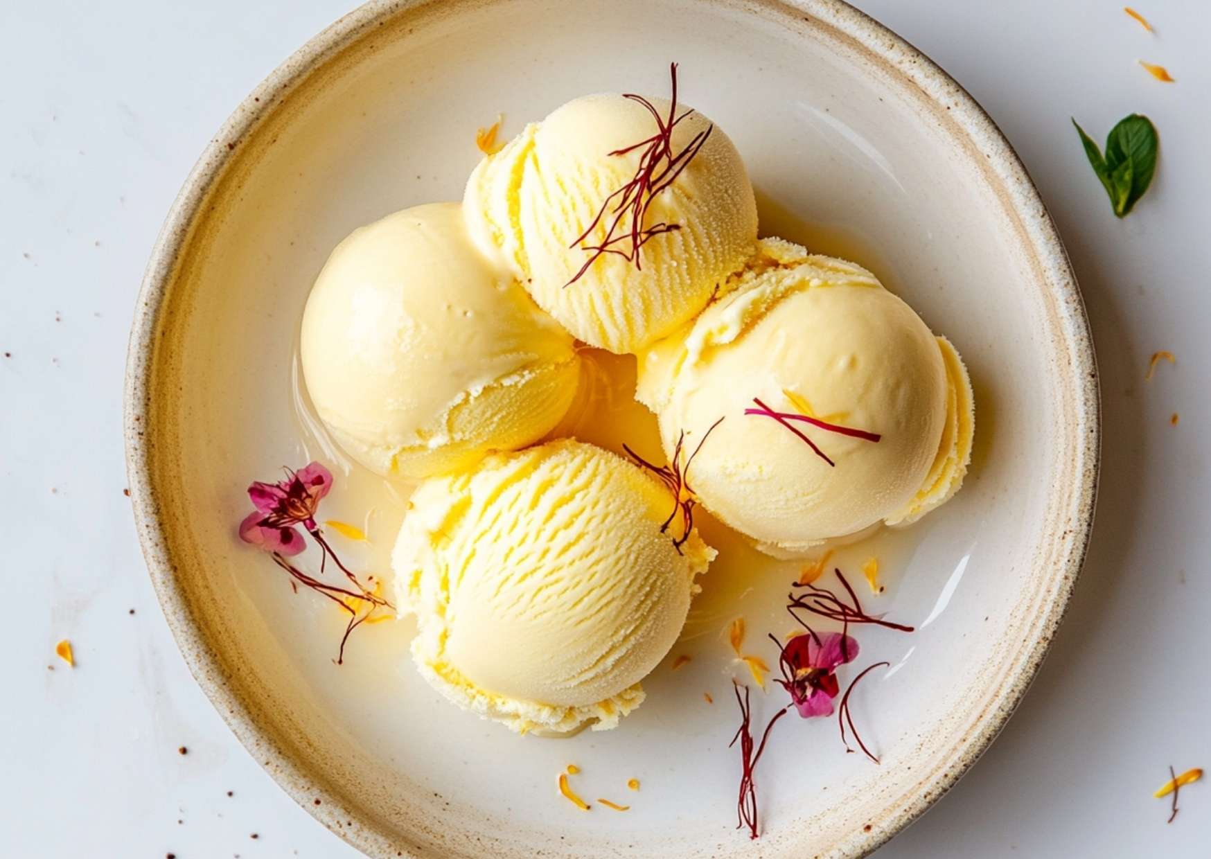 Safran-Honig-Eis Ice Creami